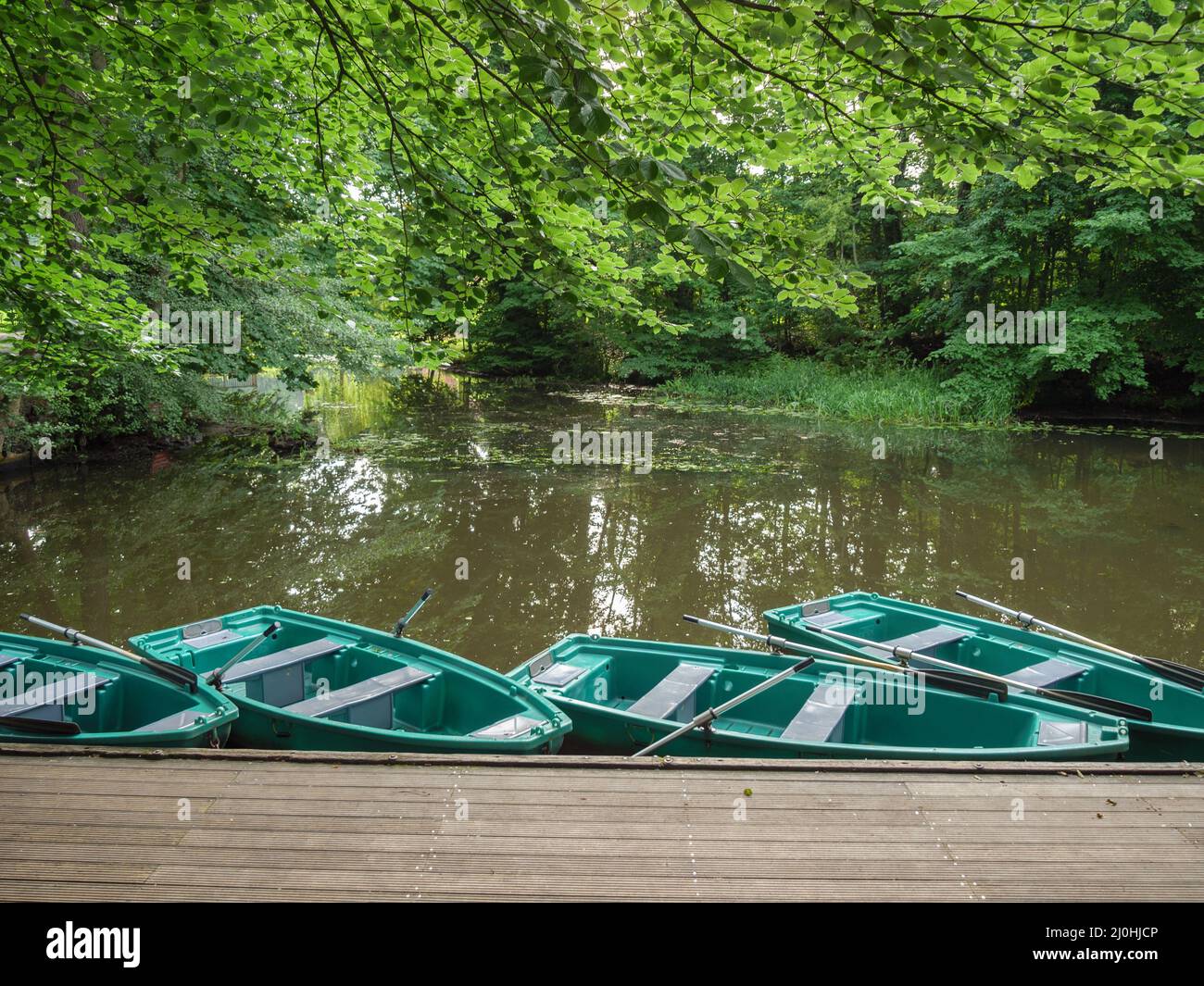 Boats at a river Stock Photo - Alamy