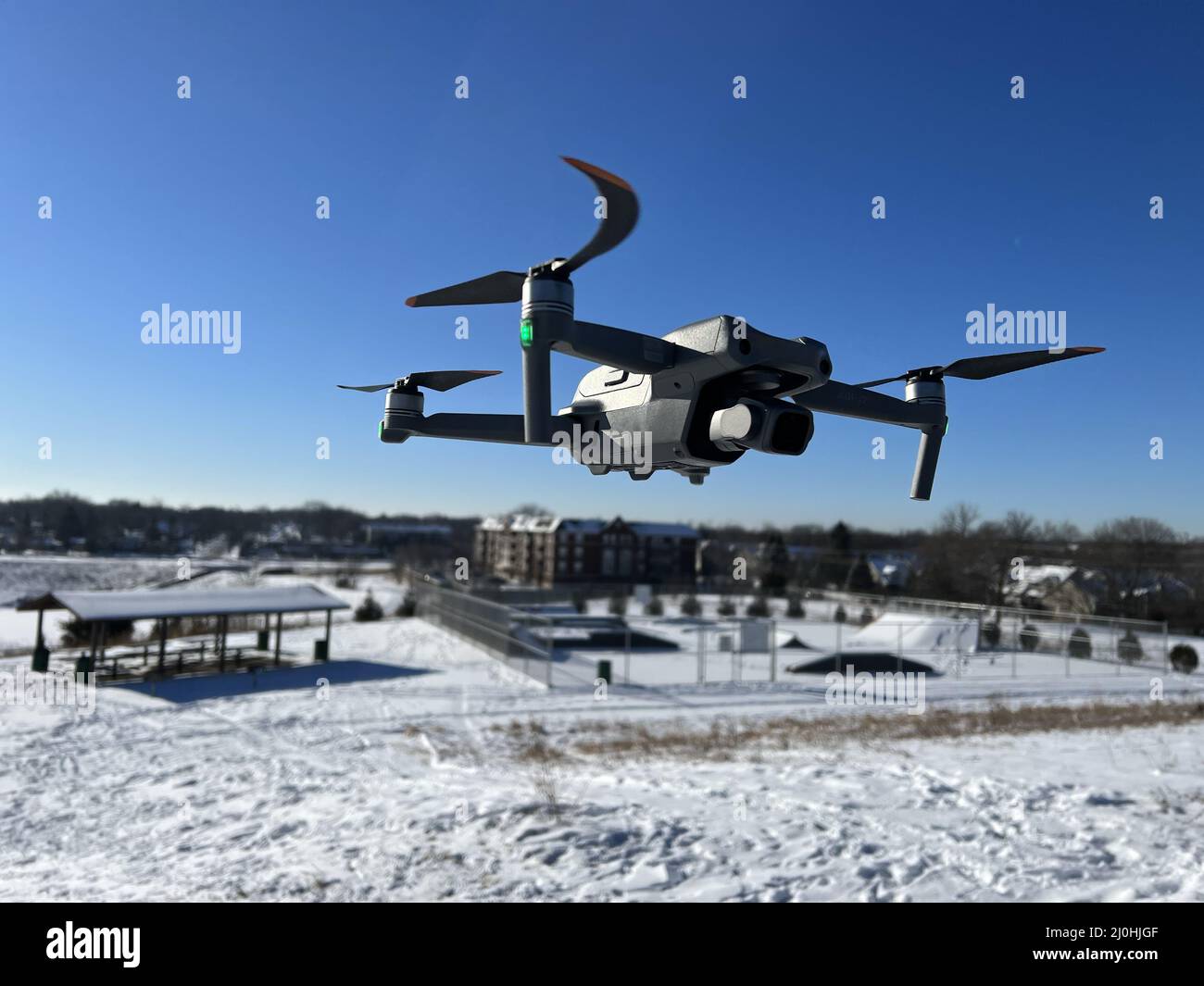 Drone shot low flight over hi-res stock photography and images - Alamy