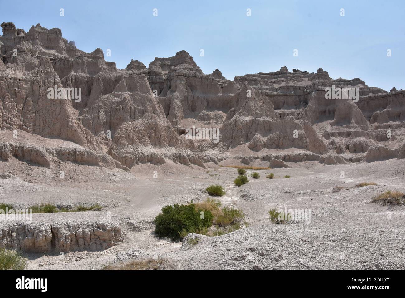 Arid dry landscape with rugged rocks in South Dakota Stock Photo - Alamy