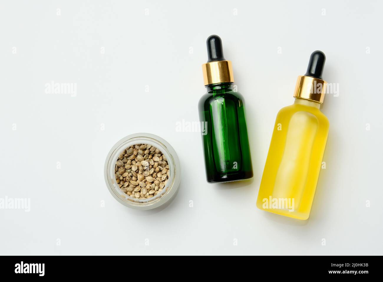 Marijuana cosmetic products, CBD oil. Medicinal hemp extract in ...