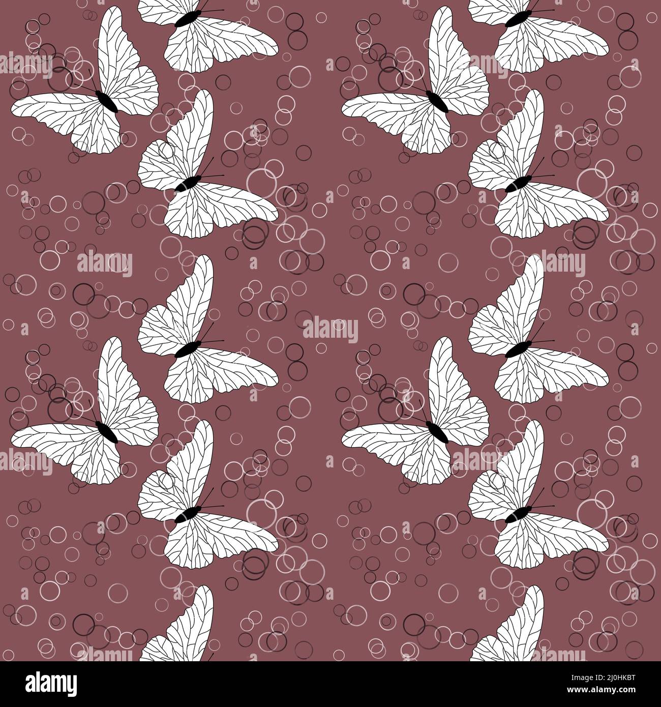 Seamless butterfly pattern for fabrics and textiles and packaging and ...