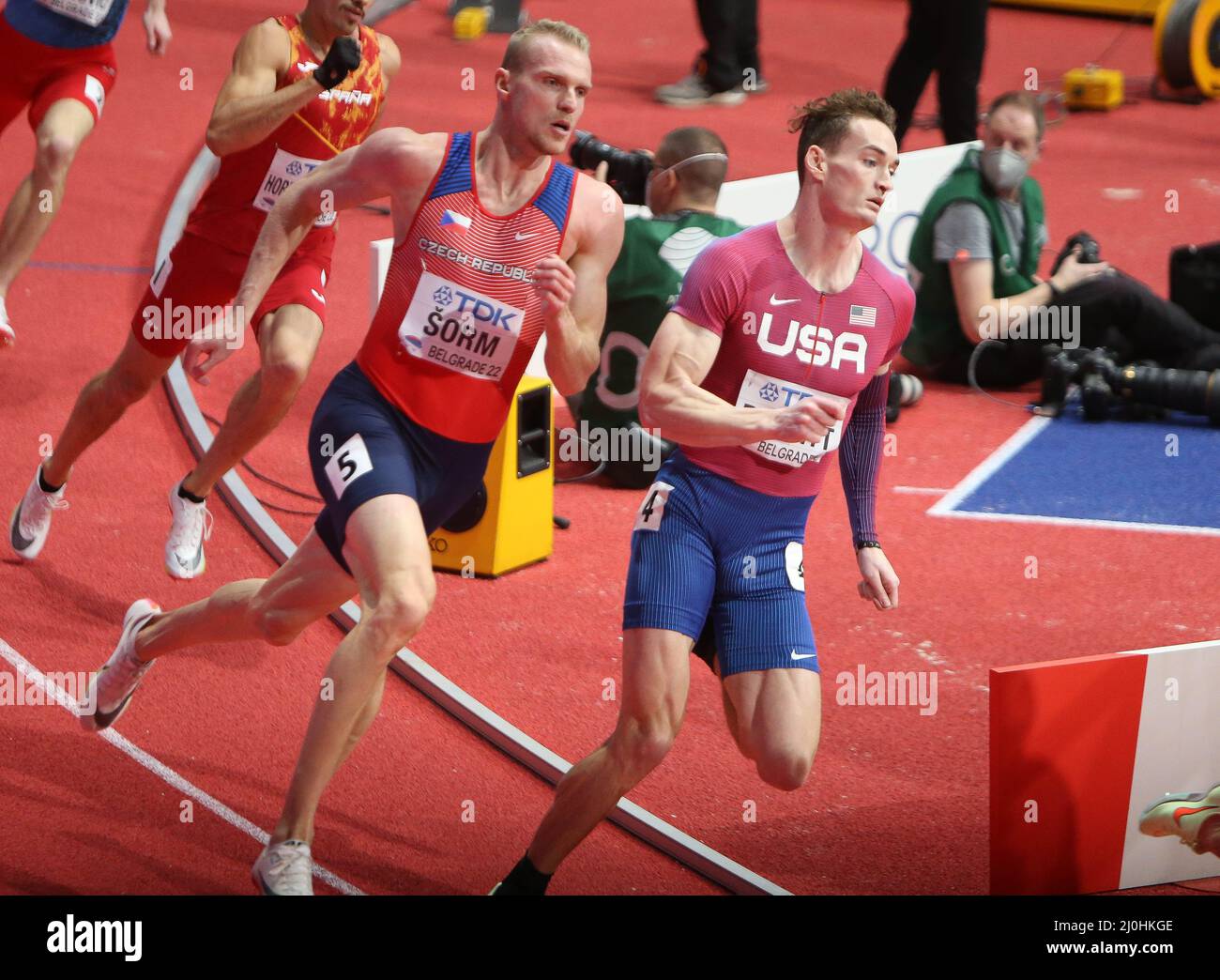Trevor BASSITT of USA, Patrik SORM of Czech Republic, 1/2 Final 400 M ...
