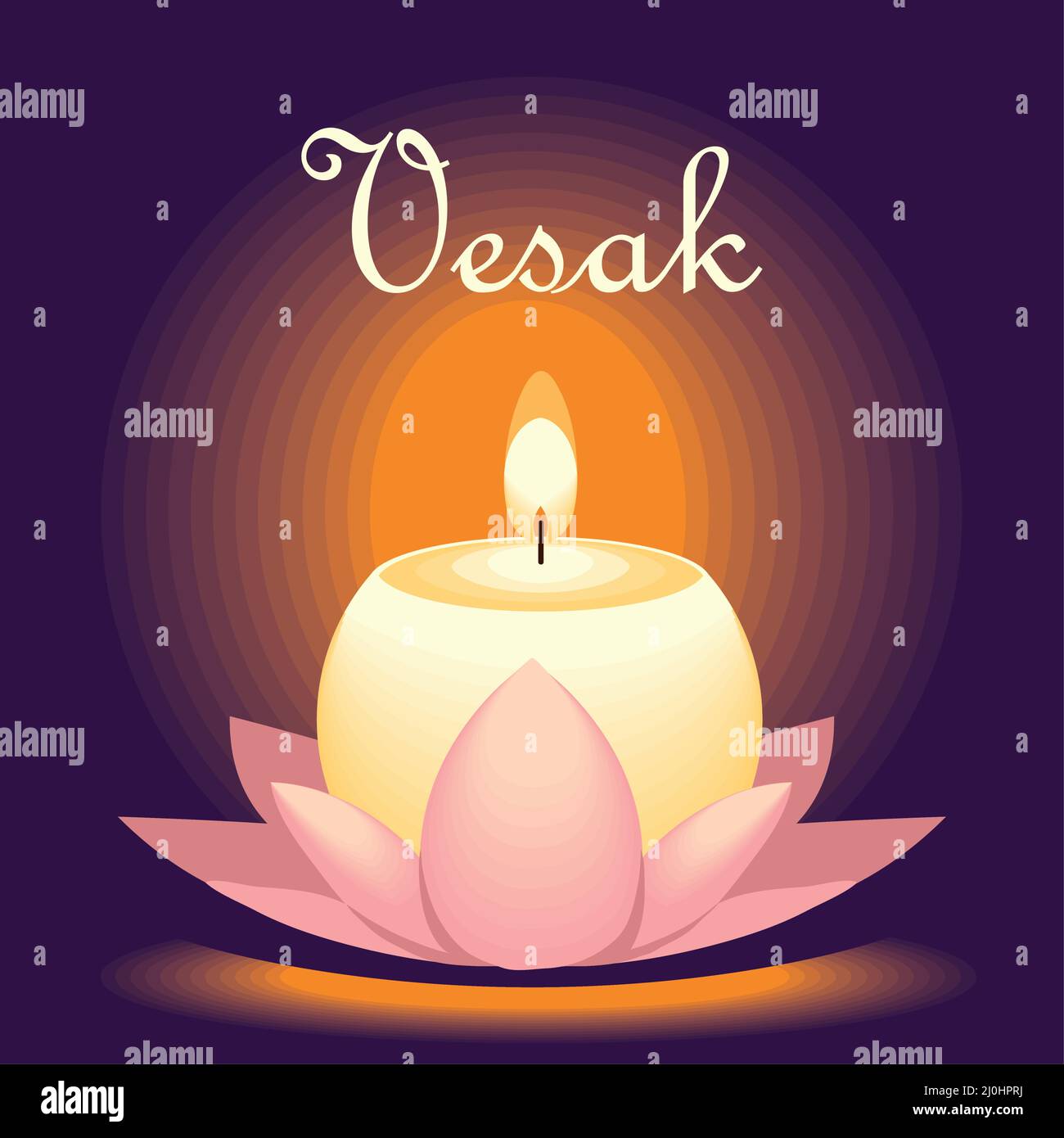 vesak light candle Stock Vector Image & Art - Alamy