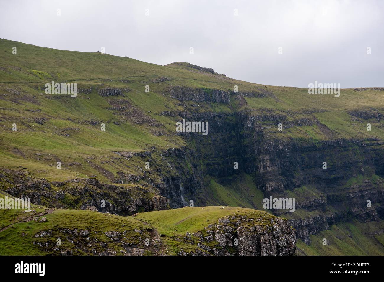 Aerial view of green mountain valleys in Scotland Stock Photo - Alamy
