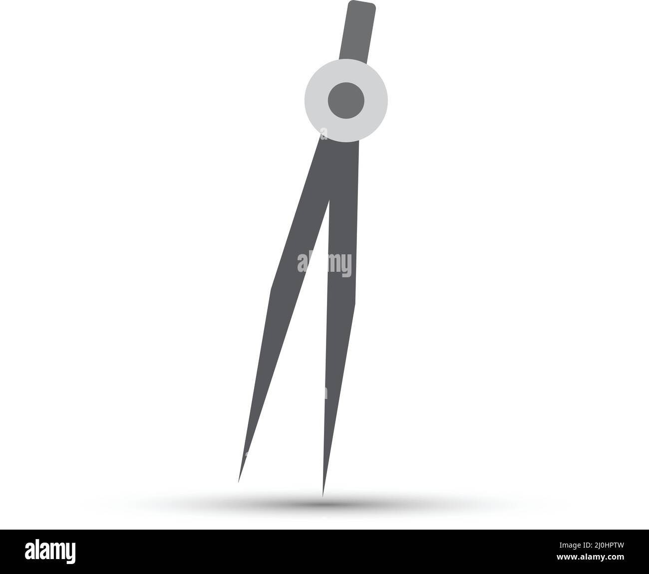 Geometry compass vector on white background Stock Vector Image & Art ...