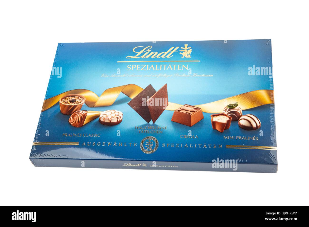 HUETTENBERG, GERMANY 2022-03-15: LINDT Chocolate specialty. Lindt is ...