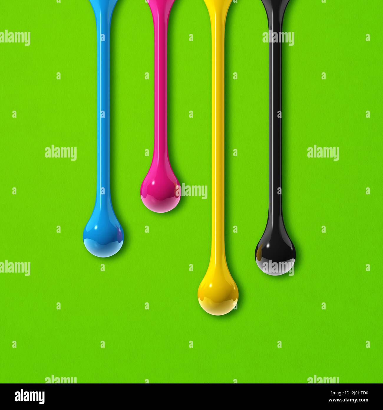 Cmyk ink drops hi-res stock photography and images - Alamy