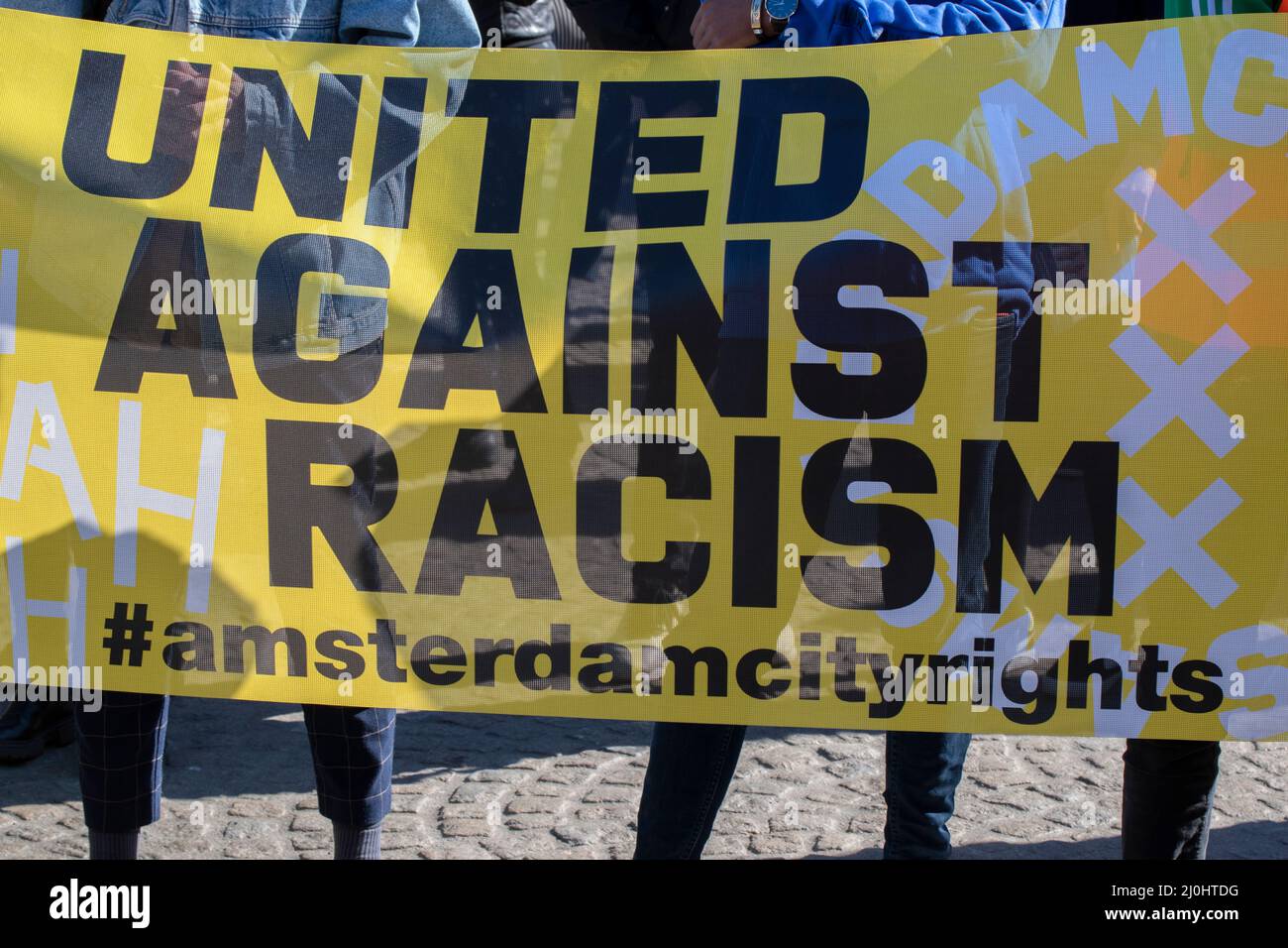 Demonstration Against Racism At Amsterdam The Netherlands 19-3-2022 ...