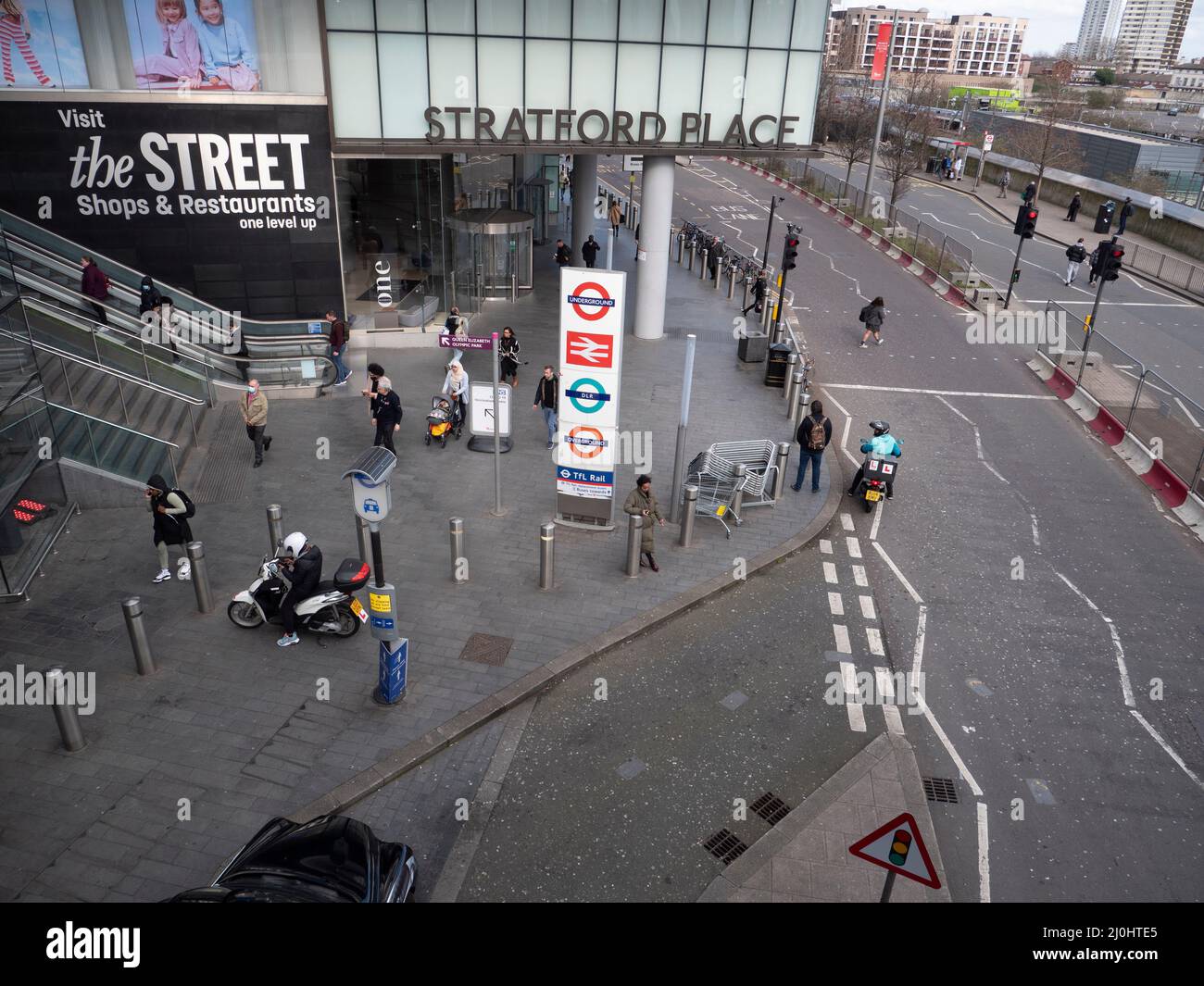 Stratford place shopping and restaurant area Stratford London UK Stock ...