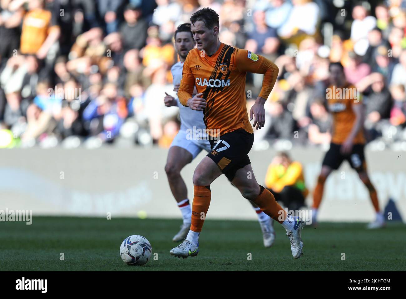 Sean McLoughlin #17 of Hull City in action during the game Stock Photo ...