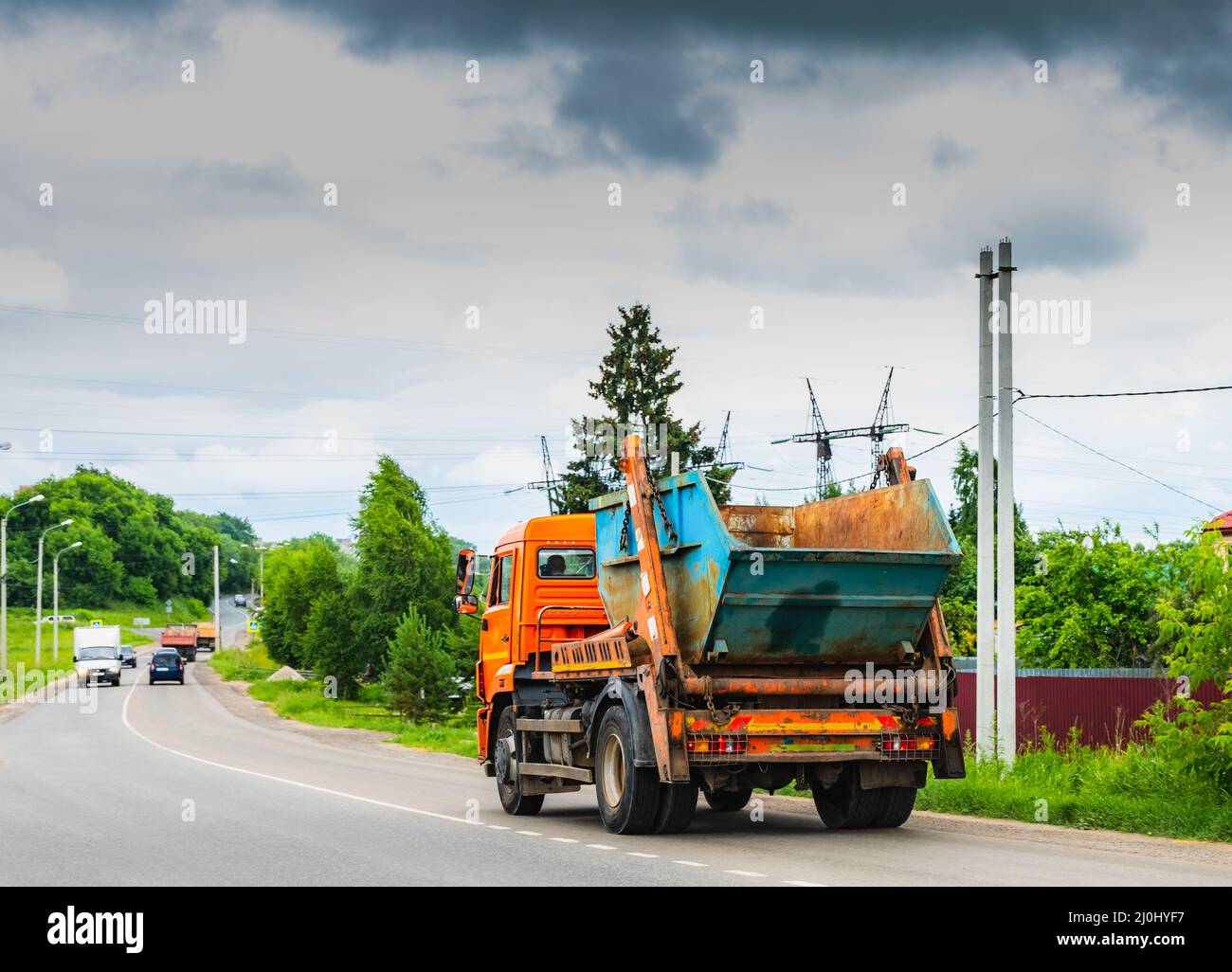 Removal of urban garbage Stock Photo - Alamy