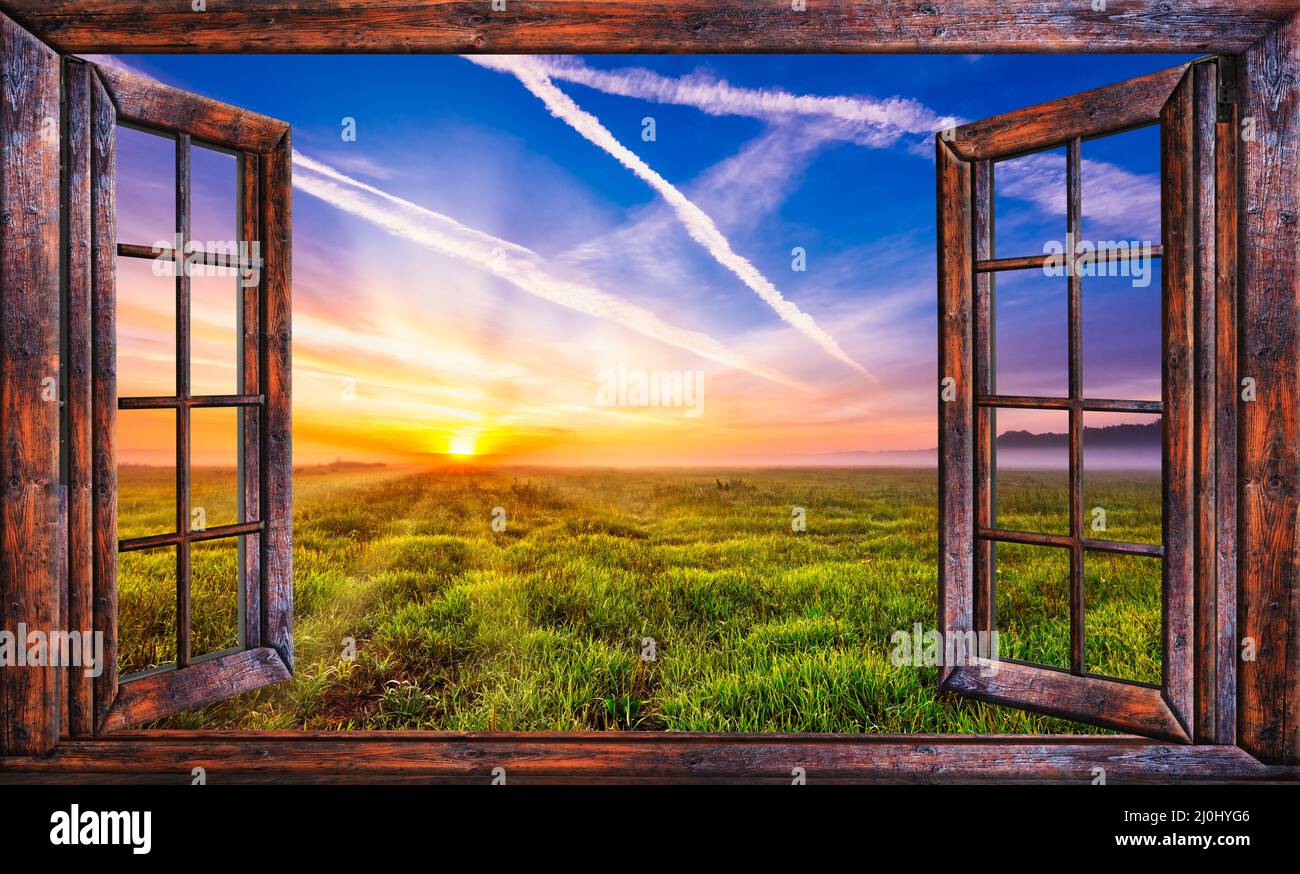 Sunrise through window hi-res stock photography and images - Alamy