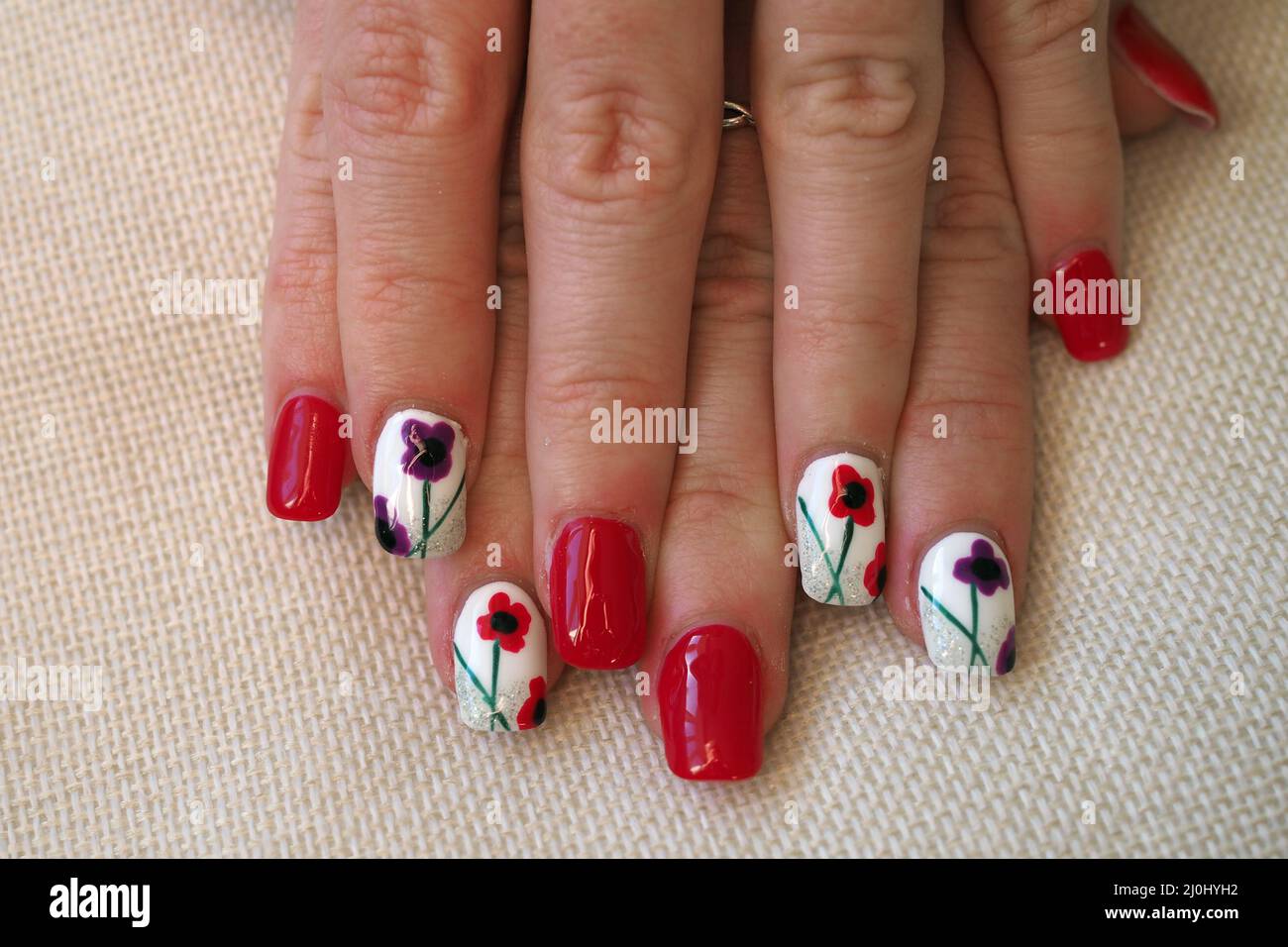 Acrylic nails hi-res stock photography and images - Alamy