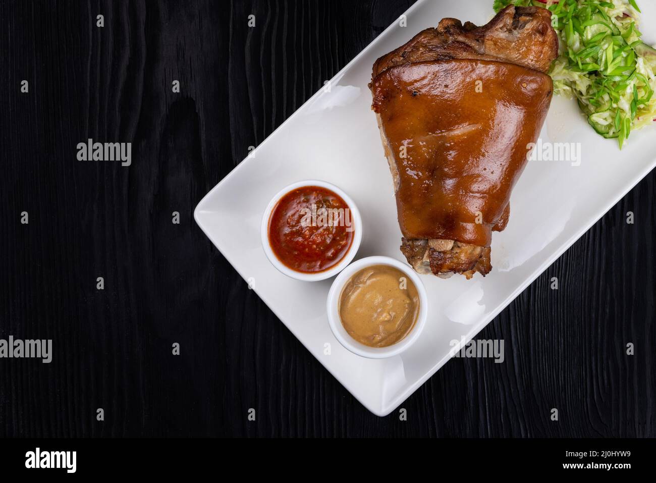 Roast Pork Knuckle Stock Photo - Alamy