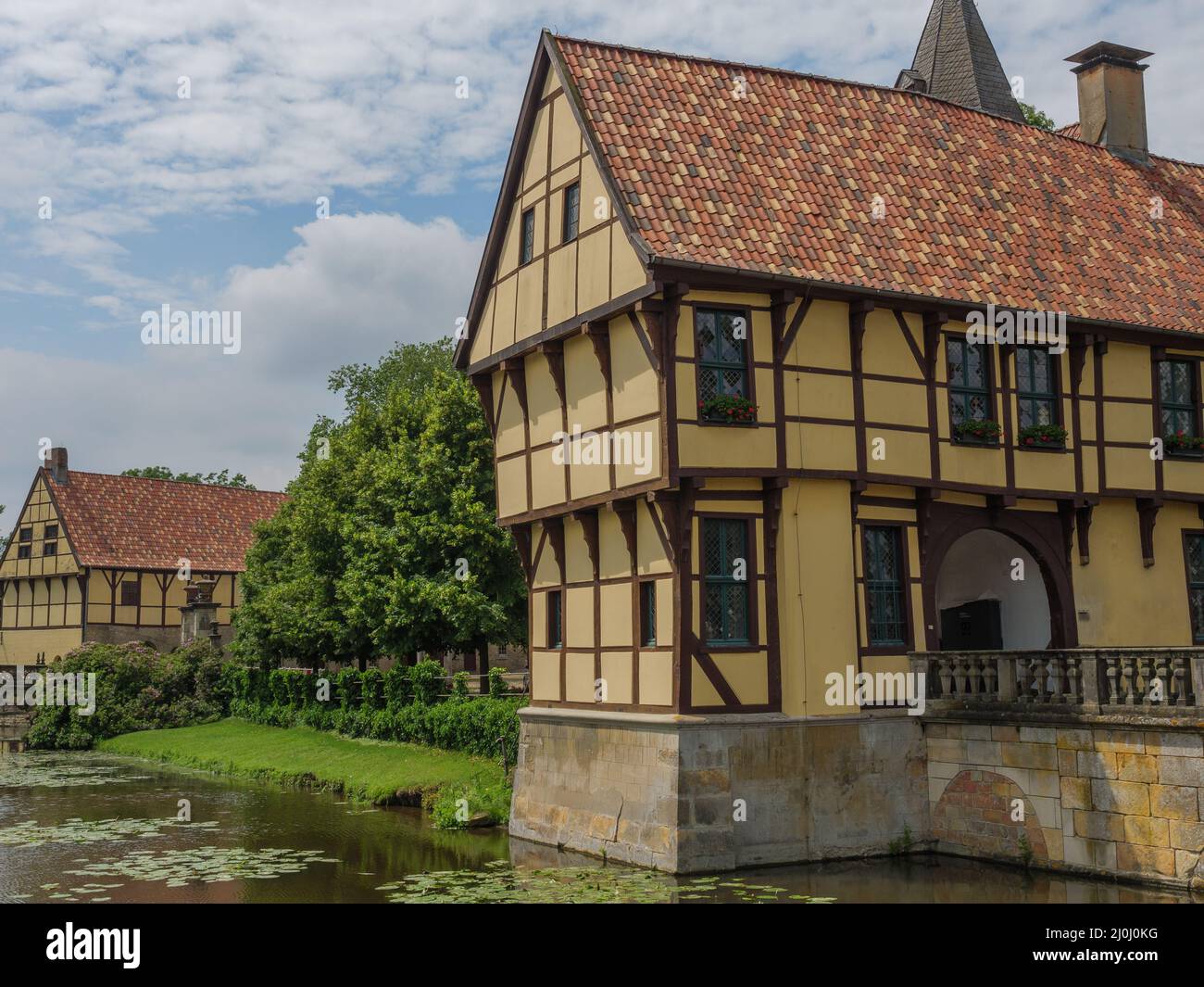 Old house at the lake Stock Photo - Alamy