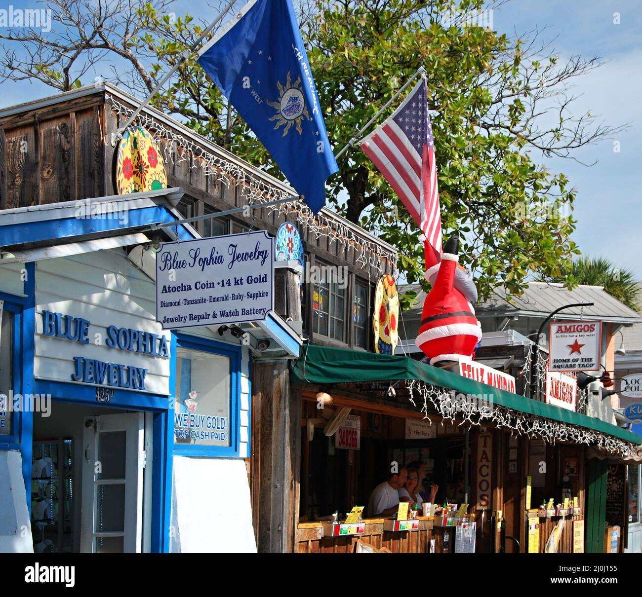 Street Scene in Downtown Key West, Florida Keys Stock Photo - Alamy