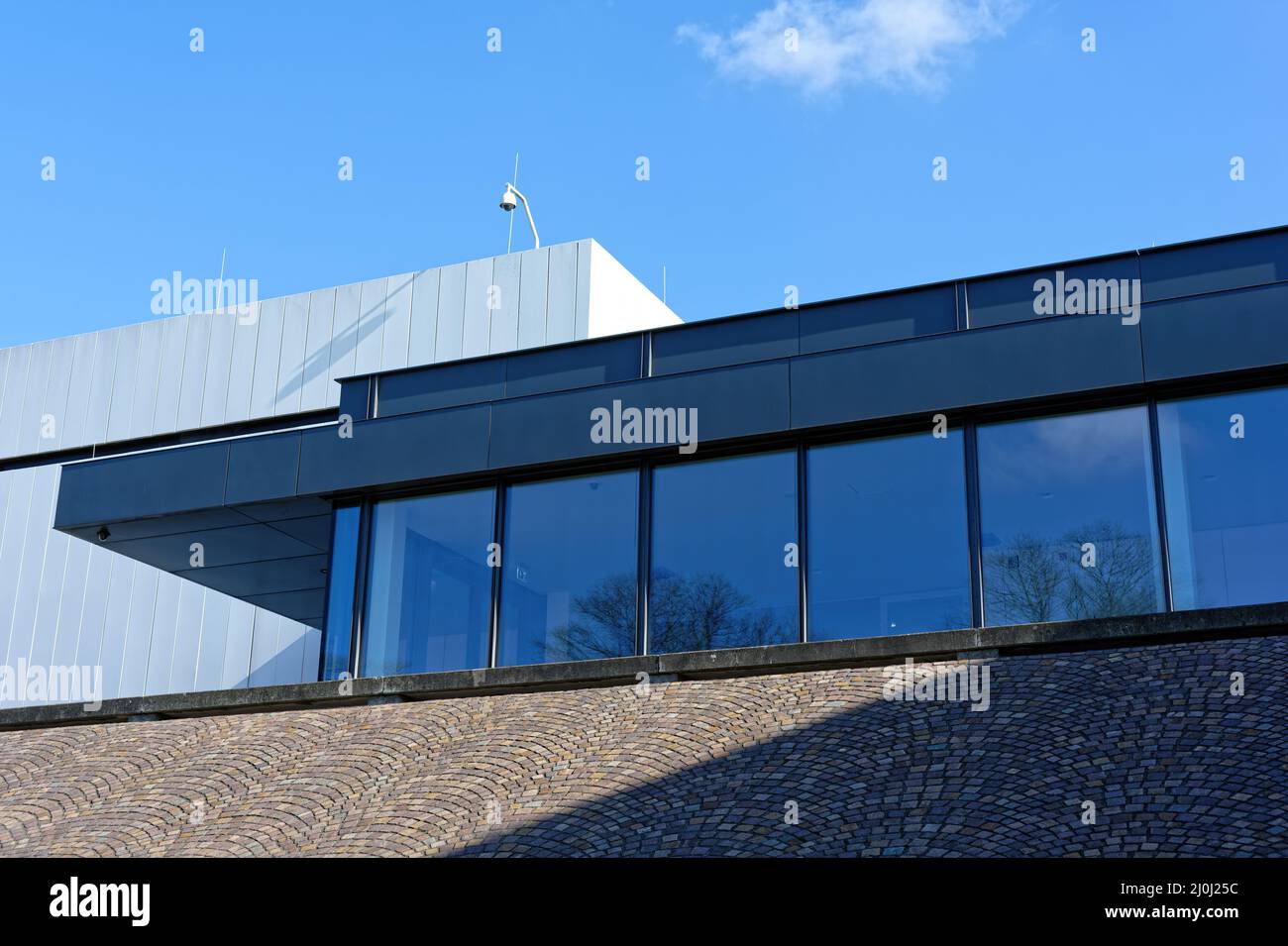 Modern architecture of Sprengel Museum in Hanover, Germany Stock Photo ...