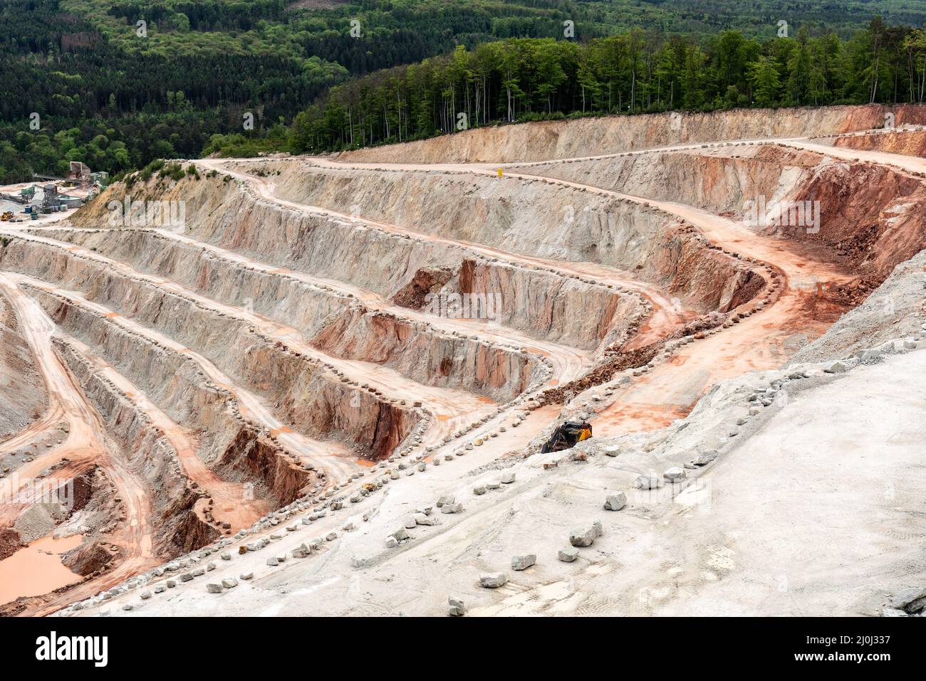 Quartzite quarry in the Taunus Stock Photo - Alamy