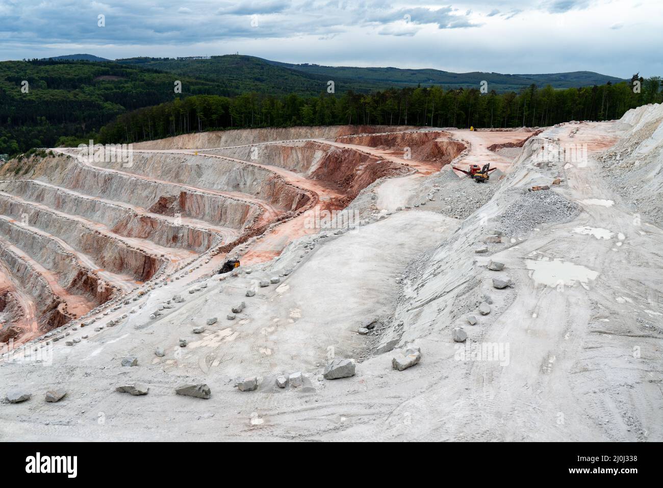 Quartzite quarry in the Taunus Stock Photo - Alamy