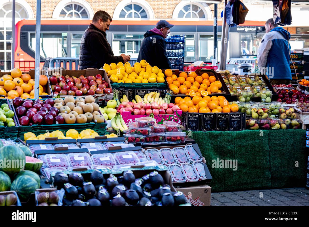 Epsom Surrey London UK, March 19 2022, Market Stall Selling Fresh ...