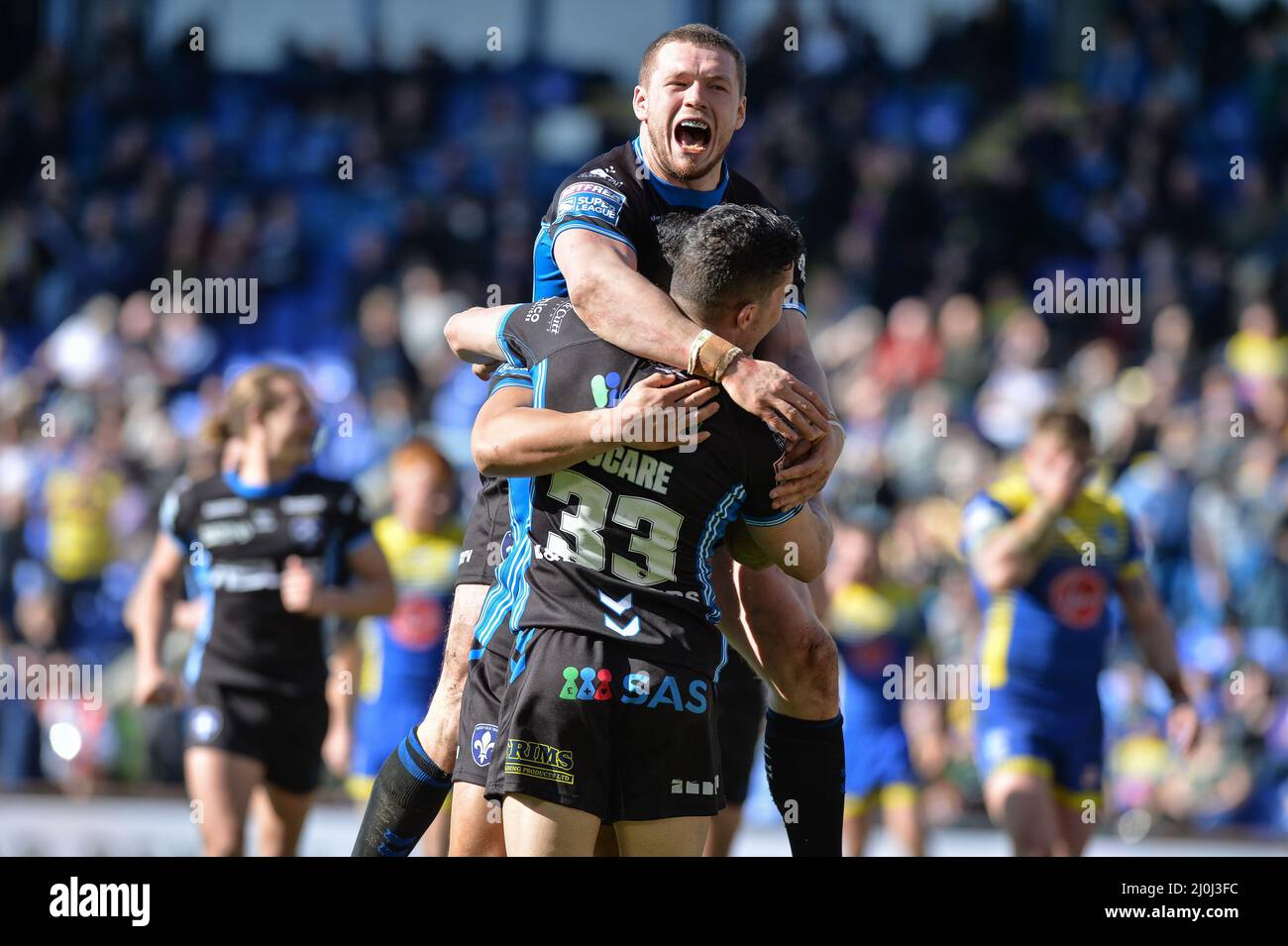 Warrington, England - 19th March 2022 - Wakefield Trinity's James ...