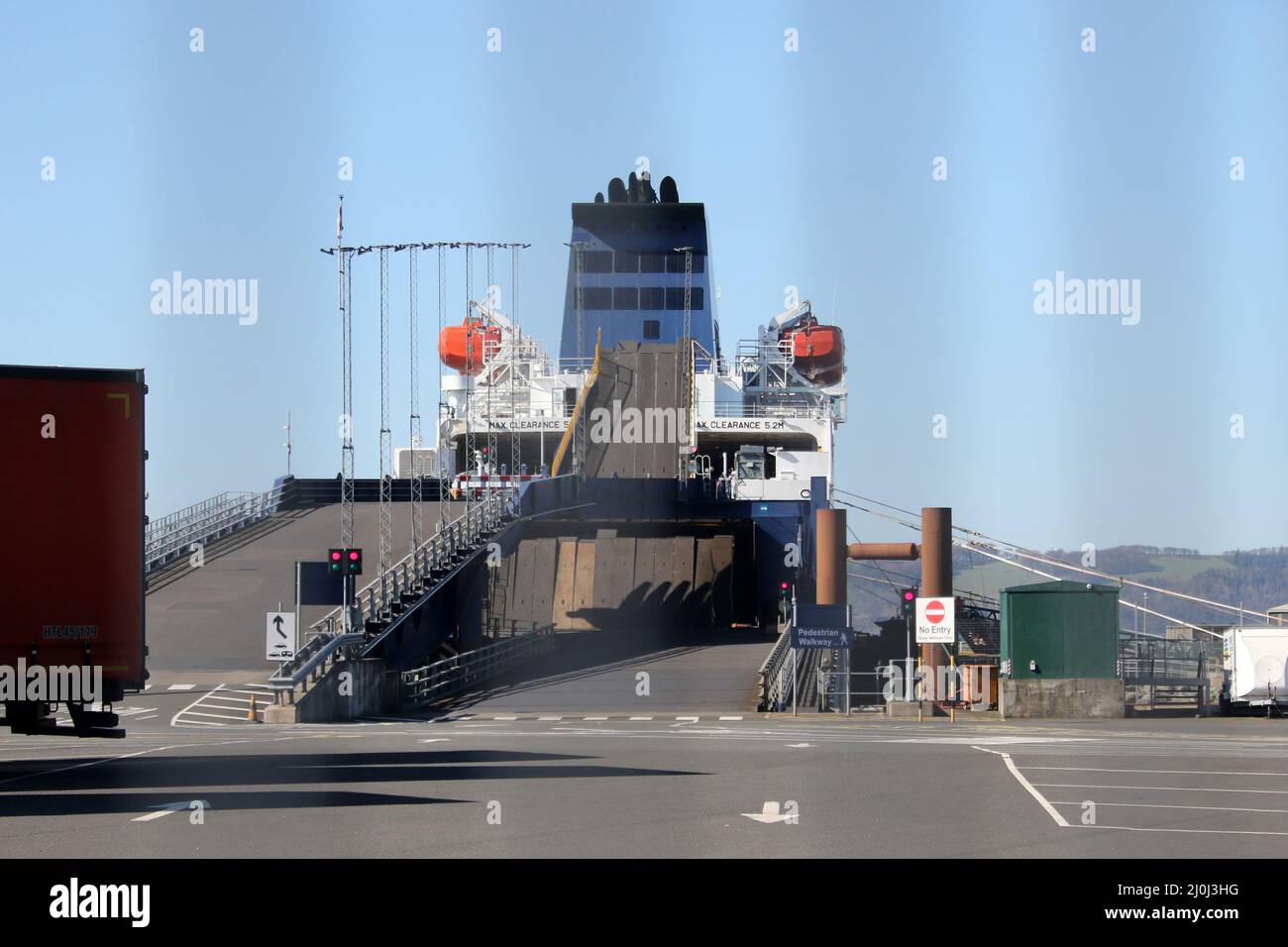 Cairnryan Port, Dumfries & Galloway, Scotland, UK. 19 Mar 2022. Credit ...