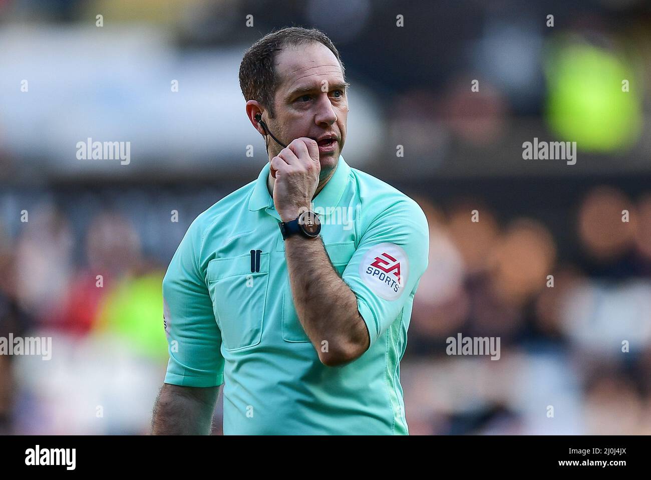 /referee Andy Davies, during the game Stock Photo - Alamy