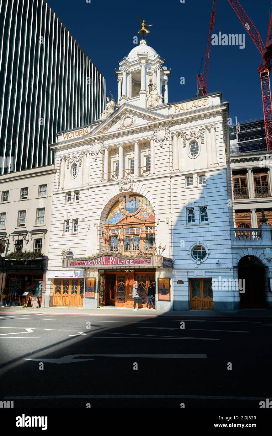 The musical Hamilton at the Victoria palace theatre, London, England, march 2022 Stock Photo - Alamy