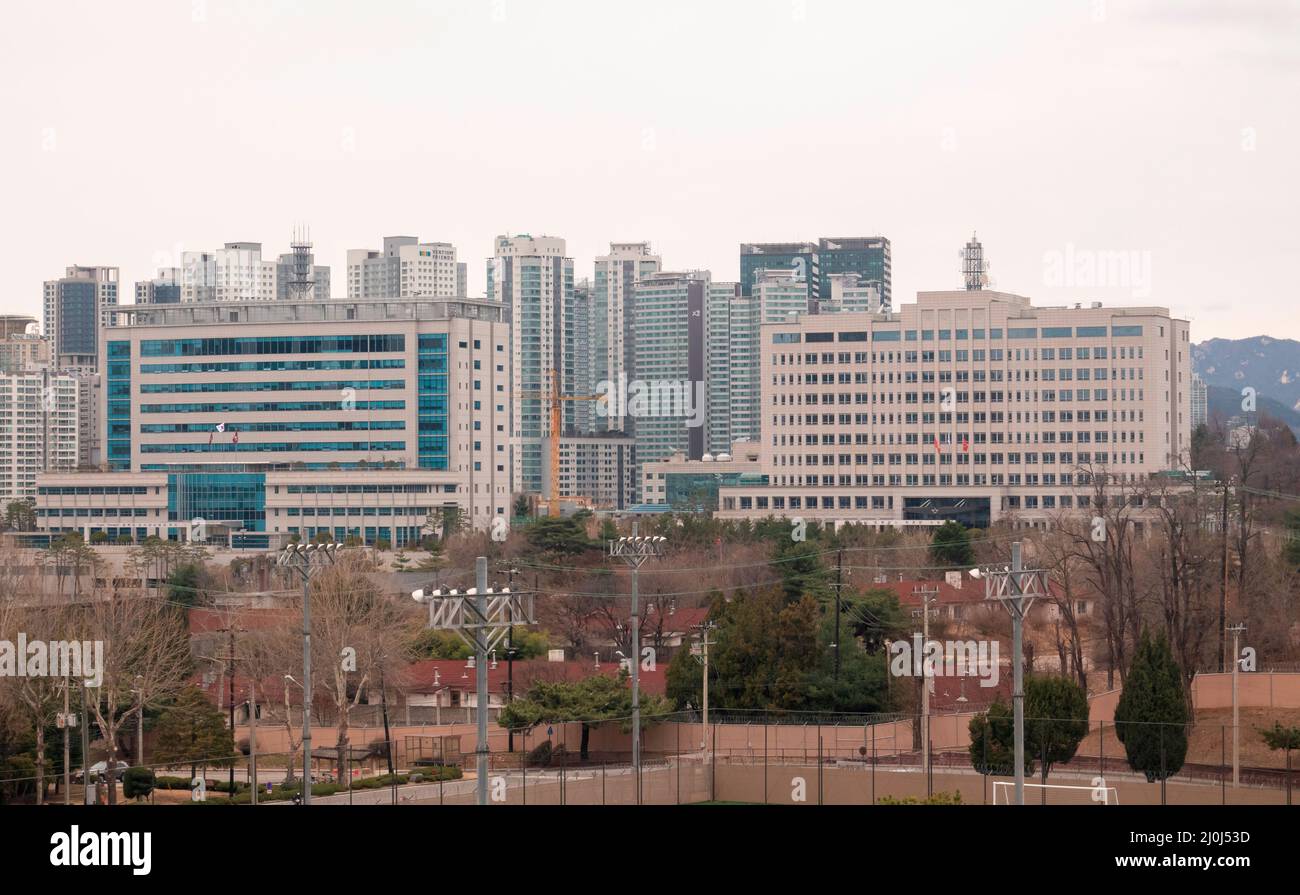 South Korean Defense Ministry, March 18, 2022 : The new main building ...
