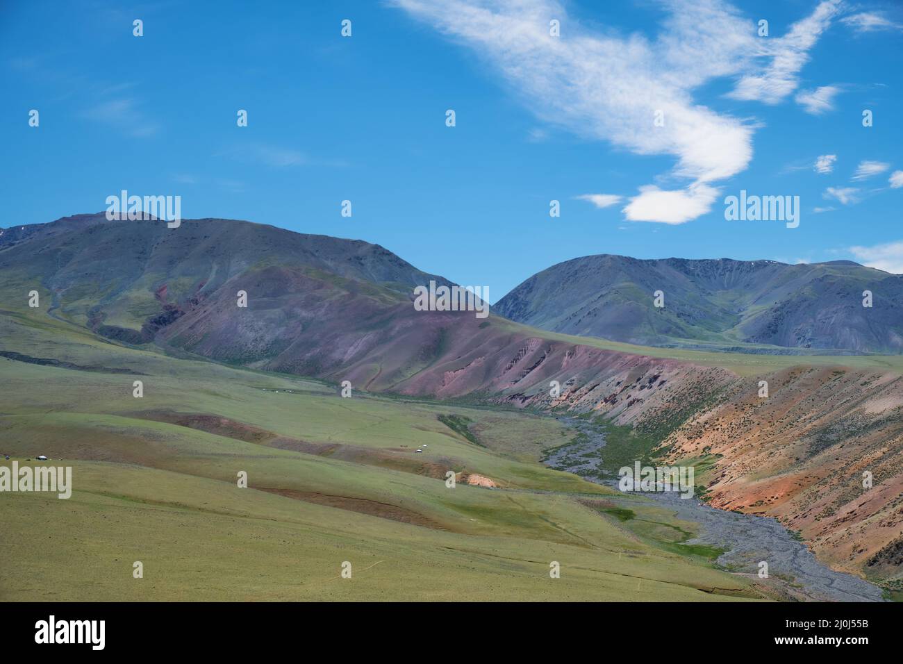 Mountain mongolian natural landscape Stock Photo - Alamy