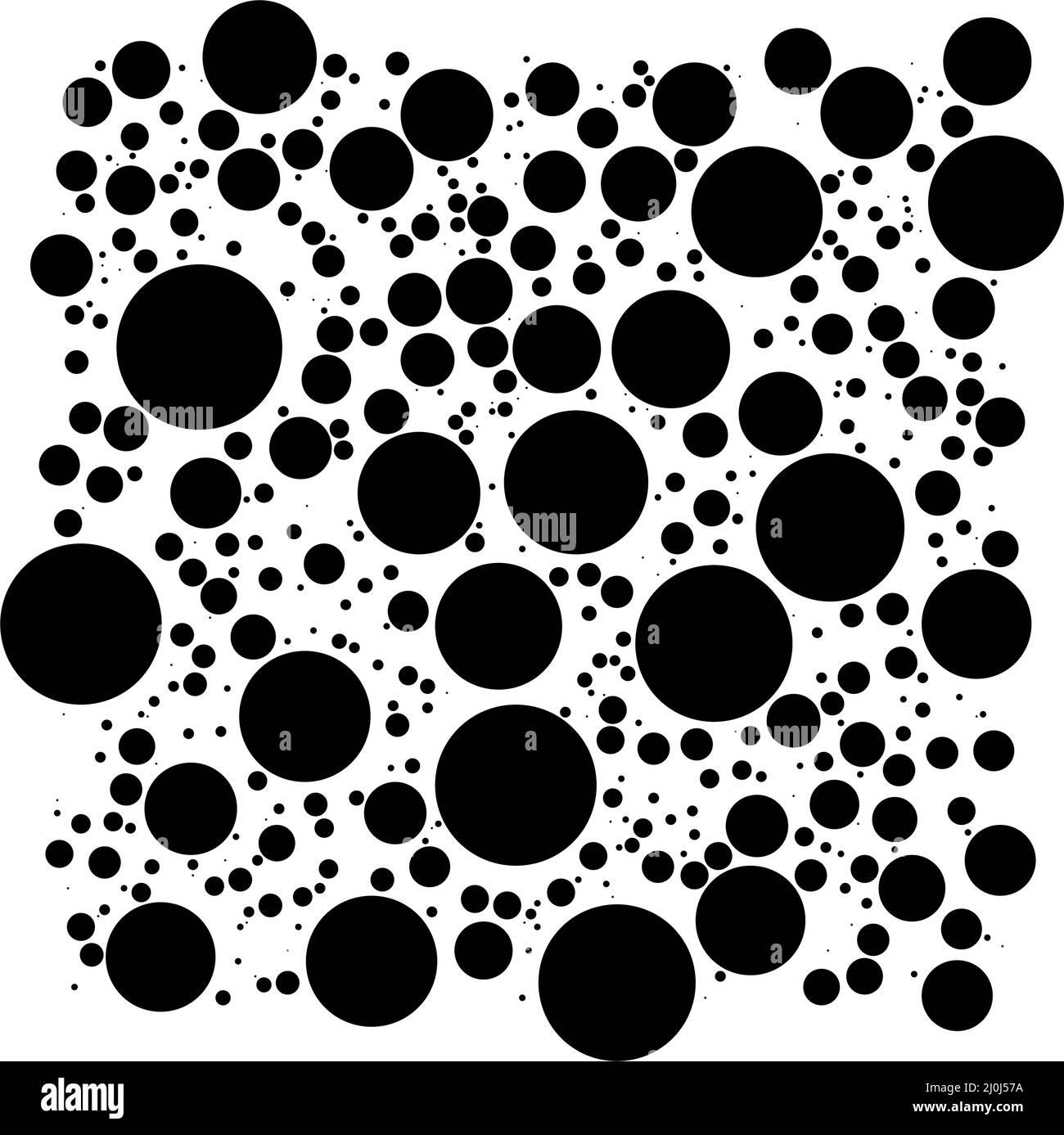 Random circles vector pattern, texture - stock vector illustration ...