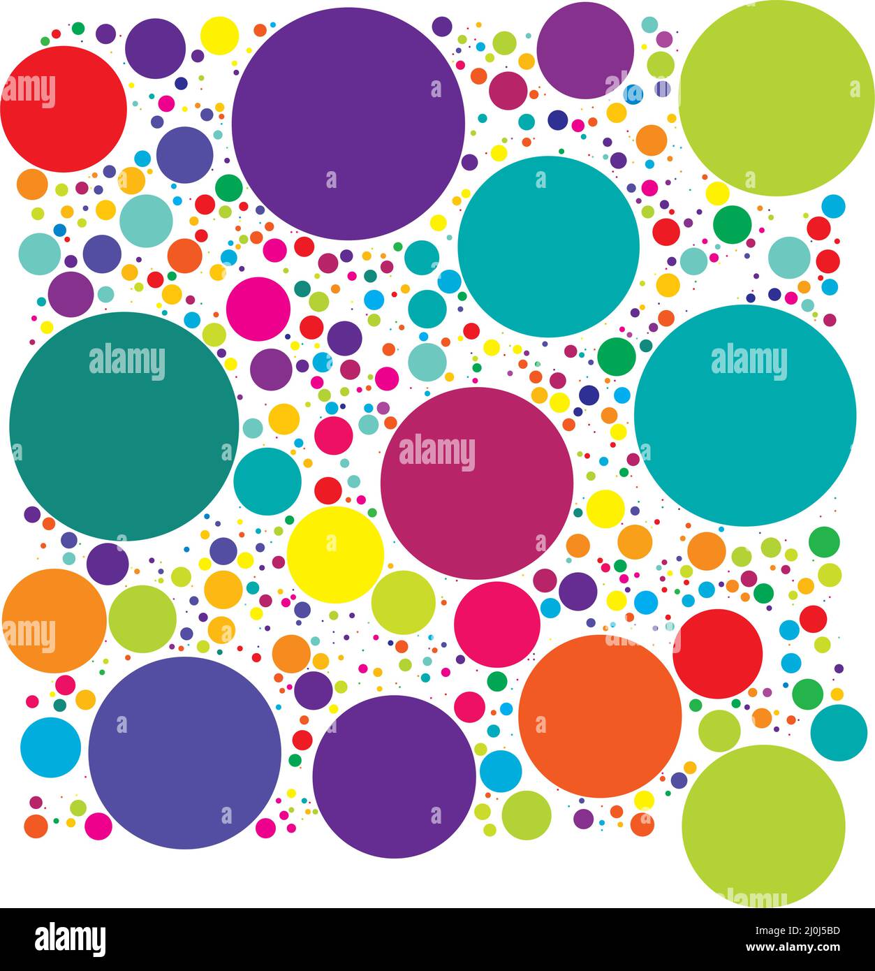 Random circles vector pattern, texture - stock vector illustration ...