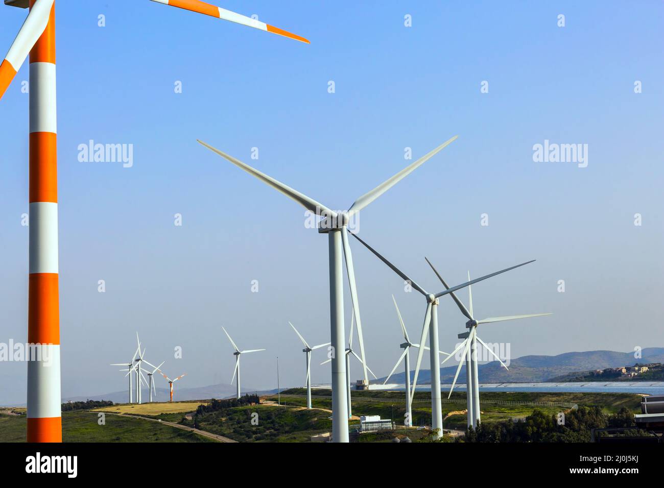 The wind farm on Mount Gilboa Stock Photo - Alamy