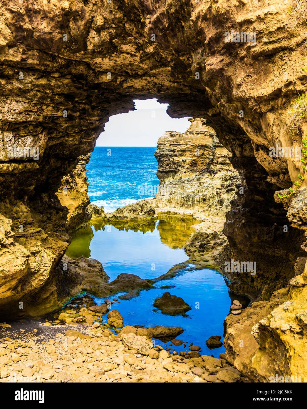 Quiet water in an arch Stock Photo - Alamy