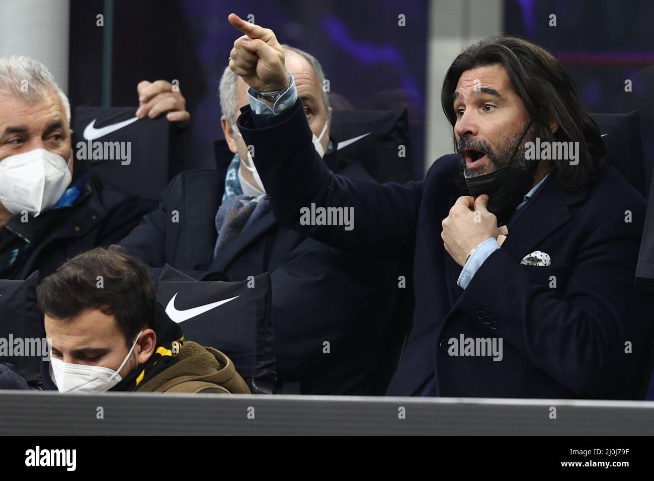 Lele Adani gestures during the italian soccer Serie A match Inter - FC ...