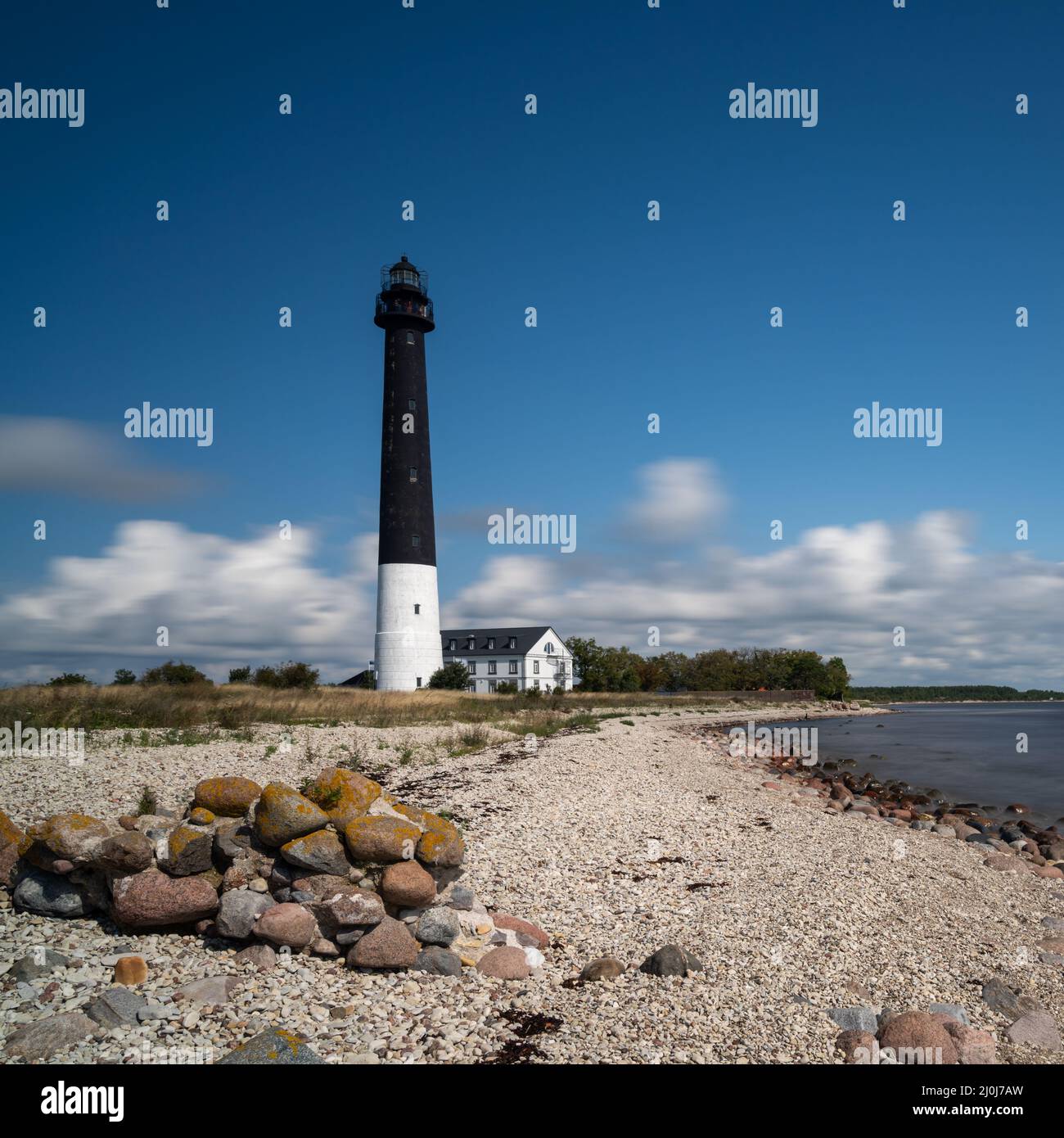 The Sorve lighthouse on Saaremaa Island of Estonia Stock Photo - Alamy