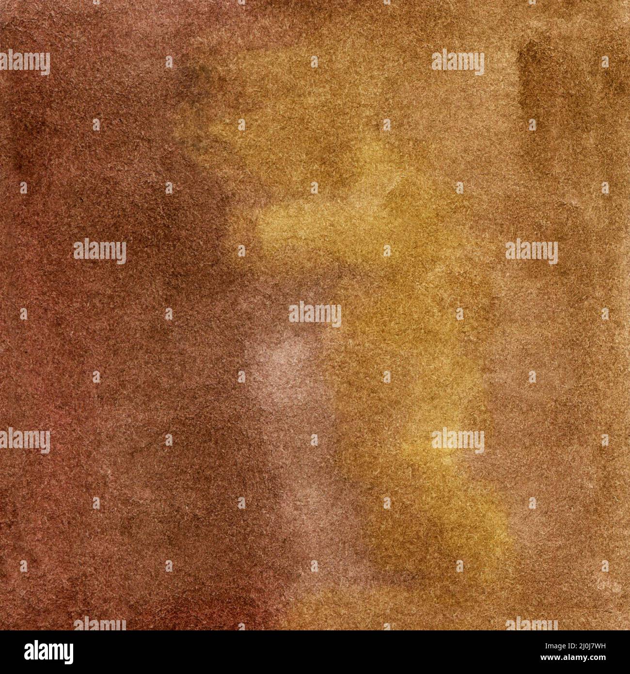 Watercolor gradient brown background with brush strokes and smudges ...