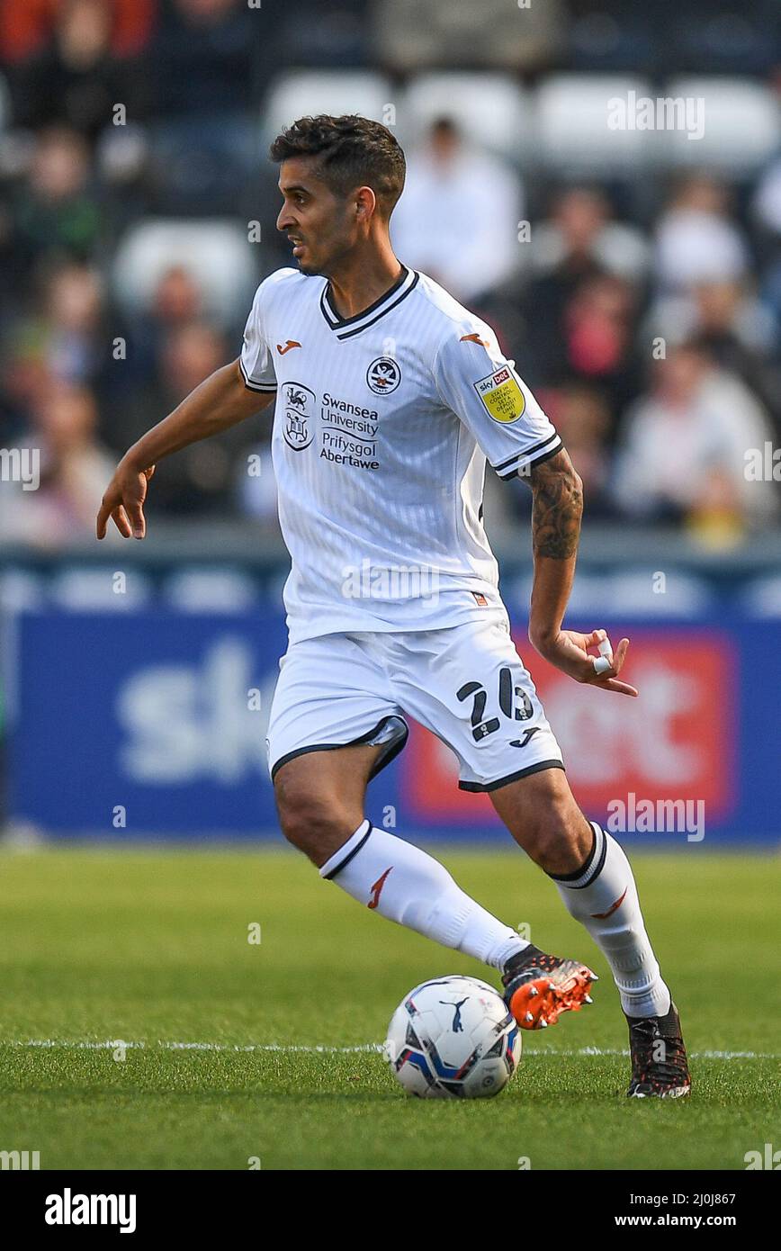 Kyle Naughton #26 of Swansea City in action during the game Stock Photo ...