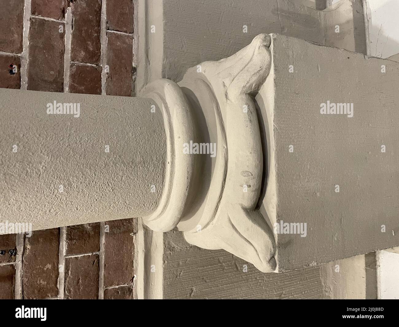 Close up of the bottom of the stone column Stock Photo - Alamy