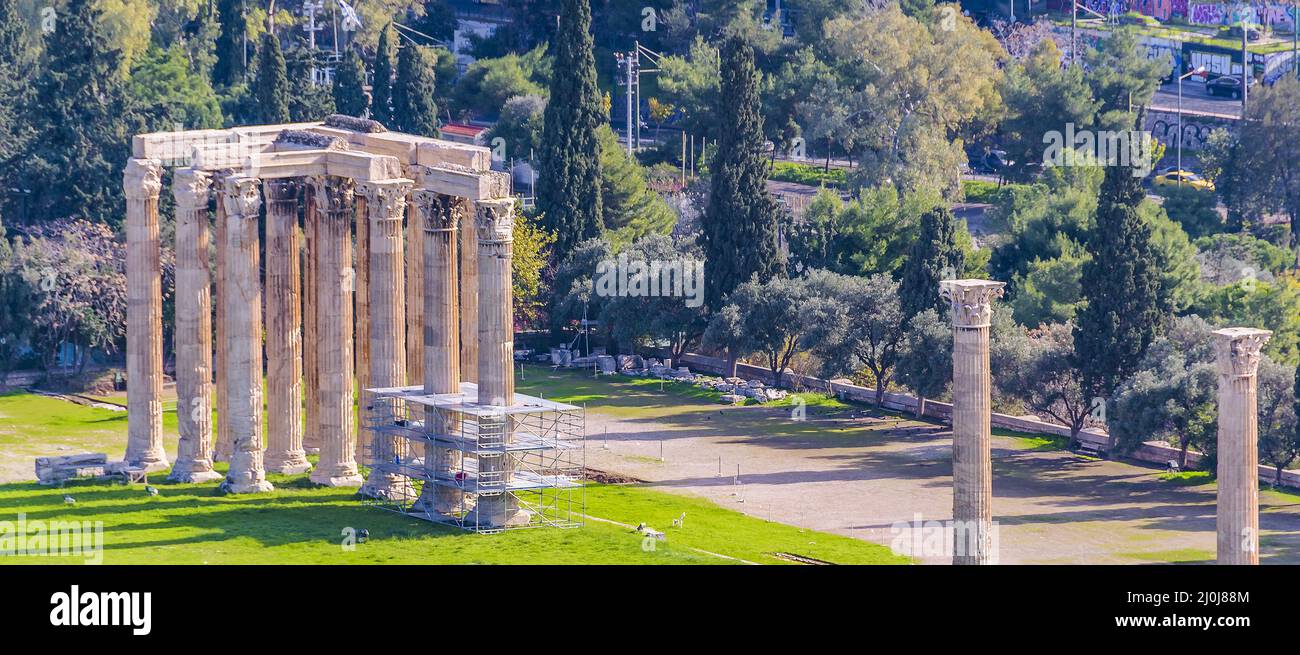 Ancient Athens Aerial View Stock Photo - Alamy