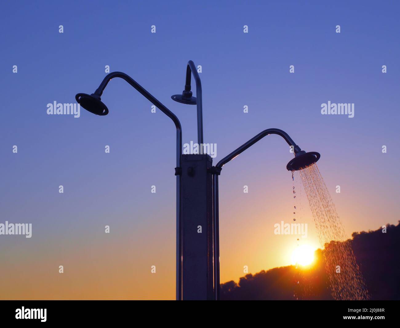 Beach shower hi-res stock photography and images - Alamy