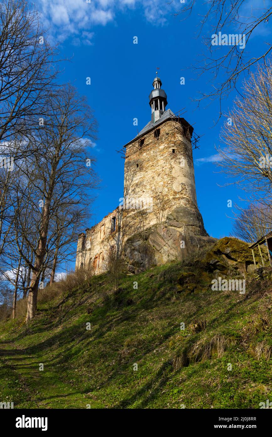 Hartenberg ruins, Western Bohemia, Czech Republic Stock Photo - Alamy