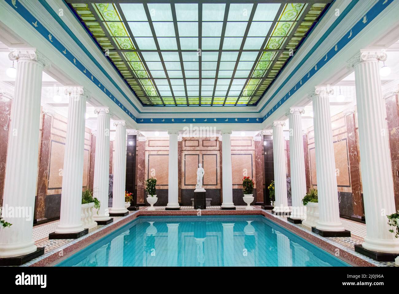 Moscow, Russia - December 19, 2017: Famous Sandunovskiye Bath Swimming ...