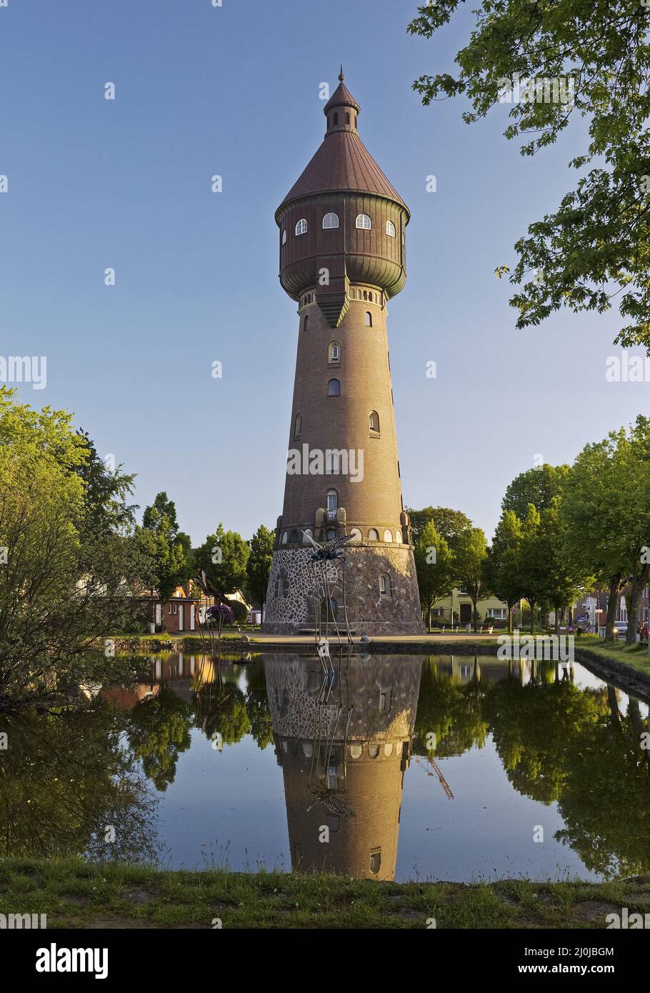 Water tower, landmark, Heide in Holstein, Schleswig-Holstein, Germany ...