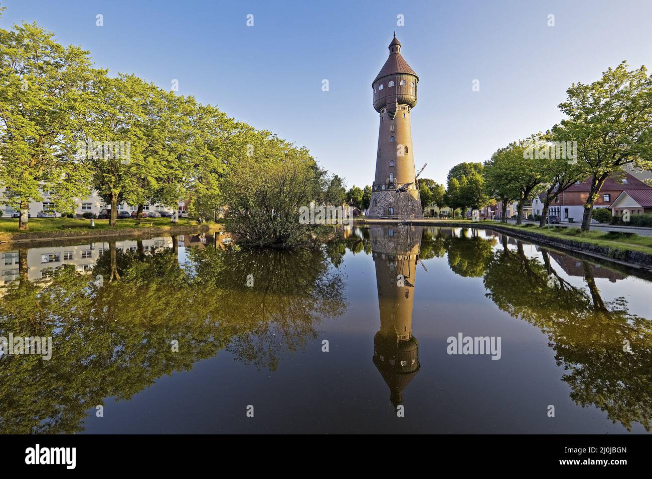 Water tower, landmark, Heide in Holstein, Schleswig-Holstein, Germany ...