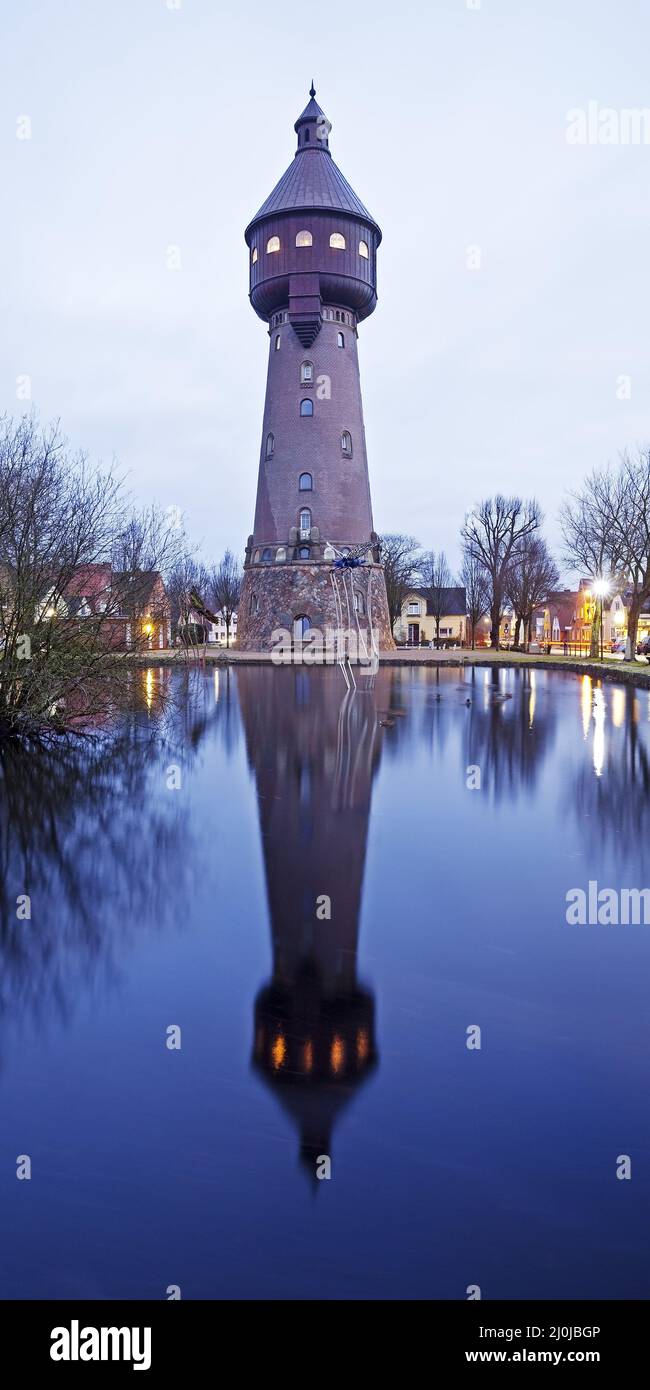 Water tower, landmark, Heide in Holstein, Schleswig-Holstein, Germany ...