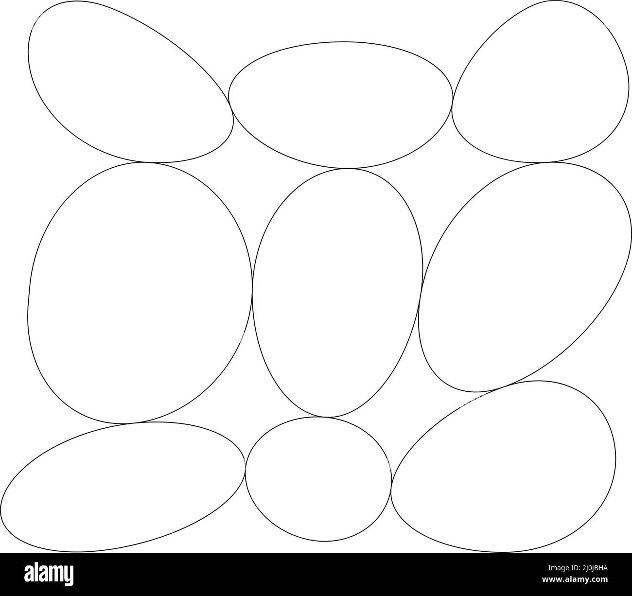 Rounded stones, pebbles, rock wall pattern and texture - stock vector ...