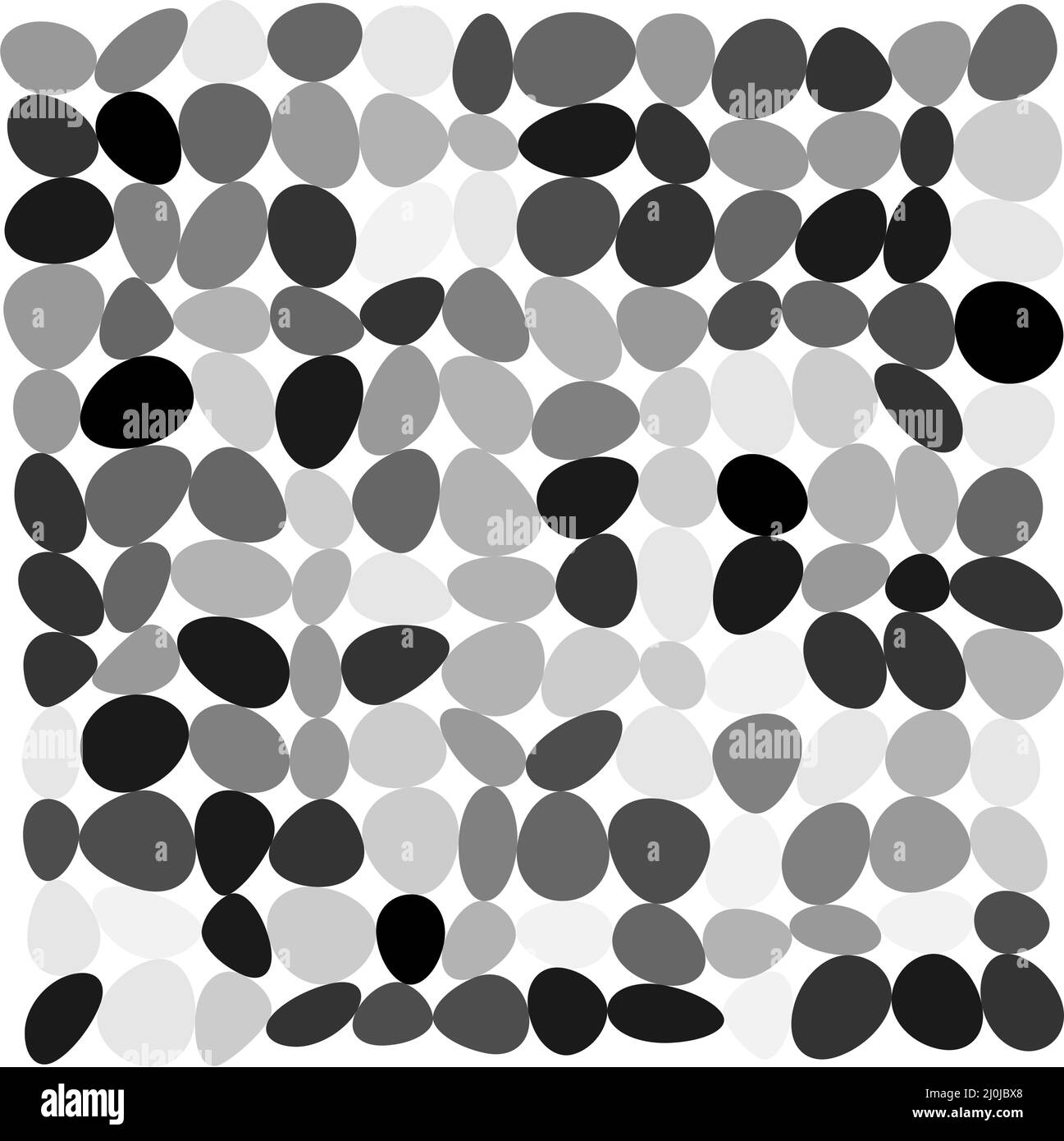 Rounded stones, pebbles, rock wall pattern and texture - stock vector ...