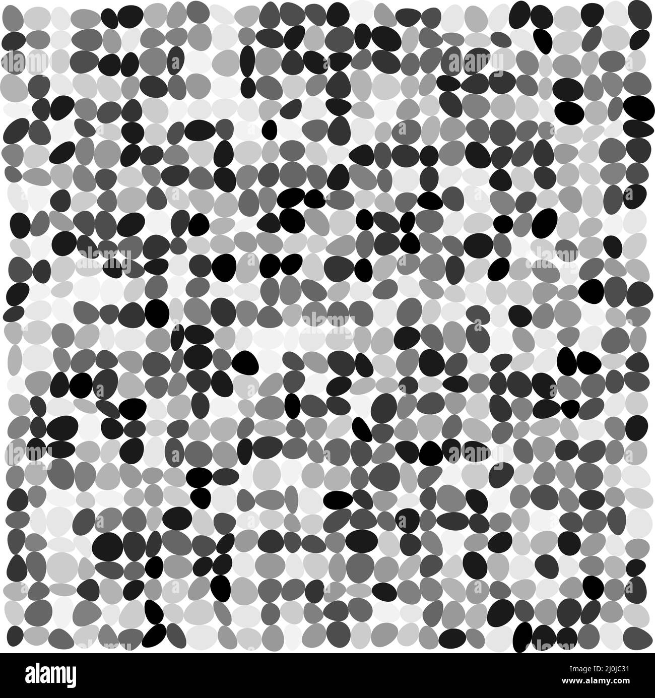 Rounded stones, pebbles, rock wall pattern and texture - stock vector ...