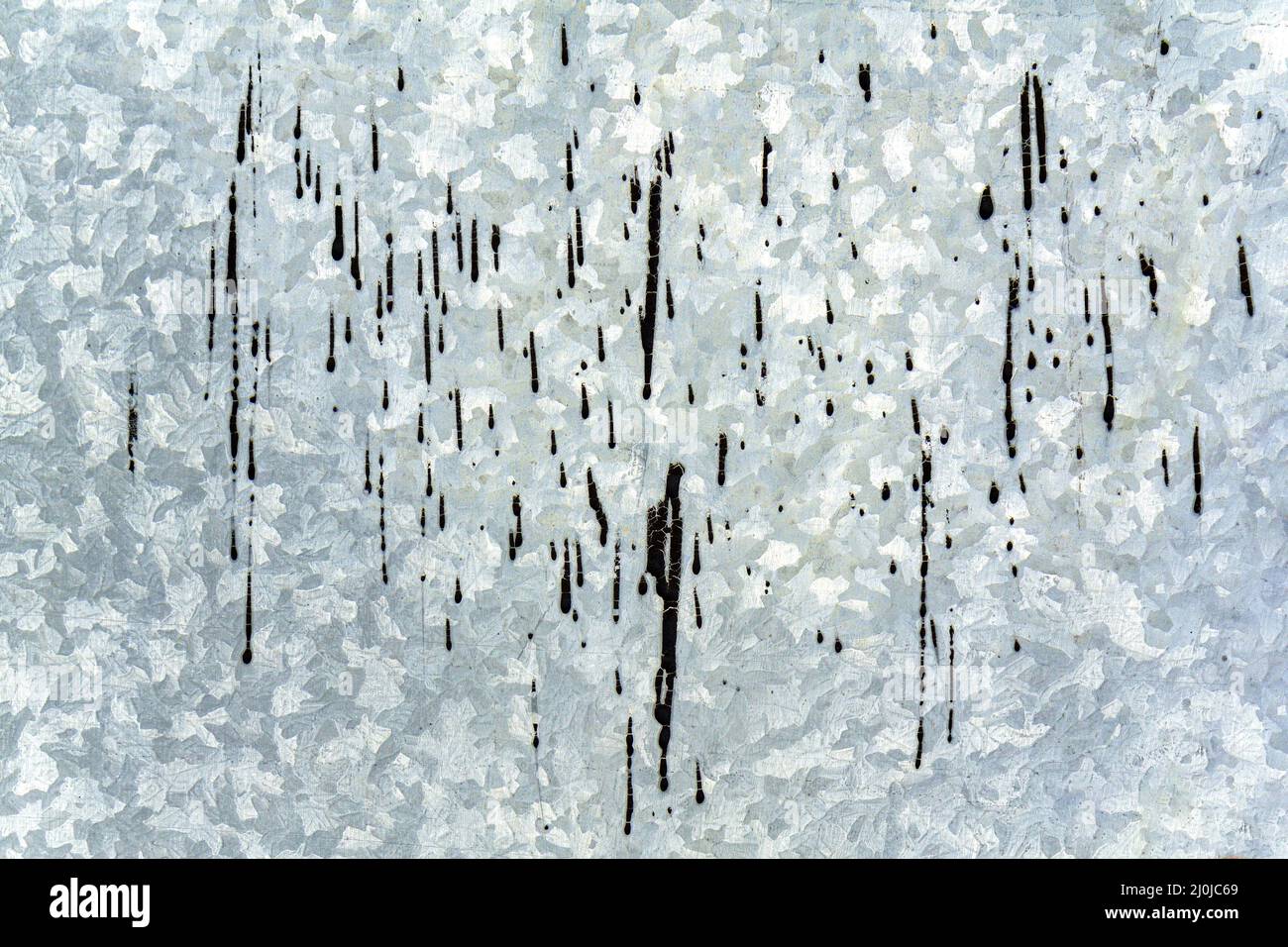 Silver background in the form of a sheet of galvanized textured steel ...